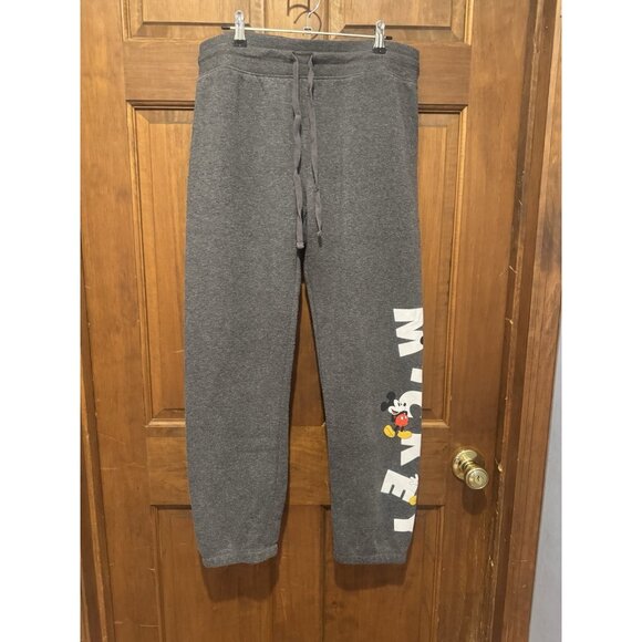 Disney | Pants & Jumpsuits | Disney Mickey Mouse Pants Grey Large ...